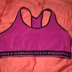 Under Armour | Intimates & Sleepwear | Under Armour Magenta Sports Bra ...